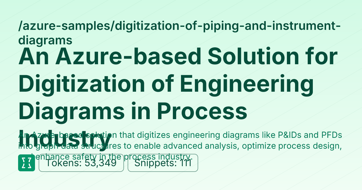 An Azure-based Solution for Digitization of Engineering Diagrams in ...