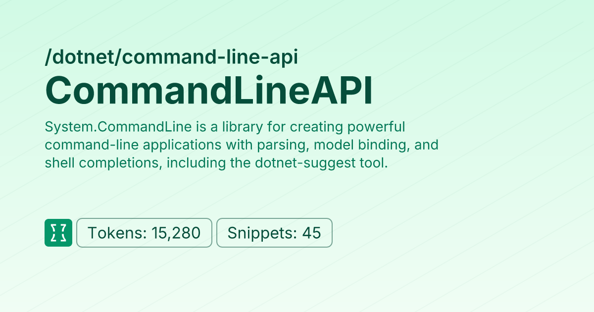CommandLineAPI
