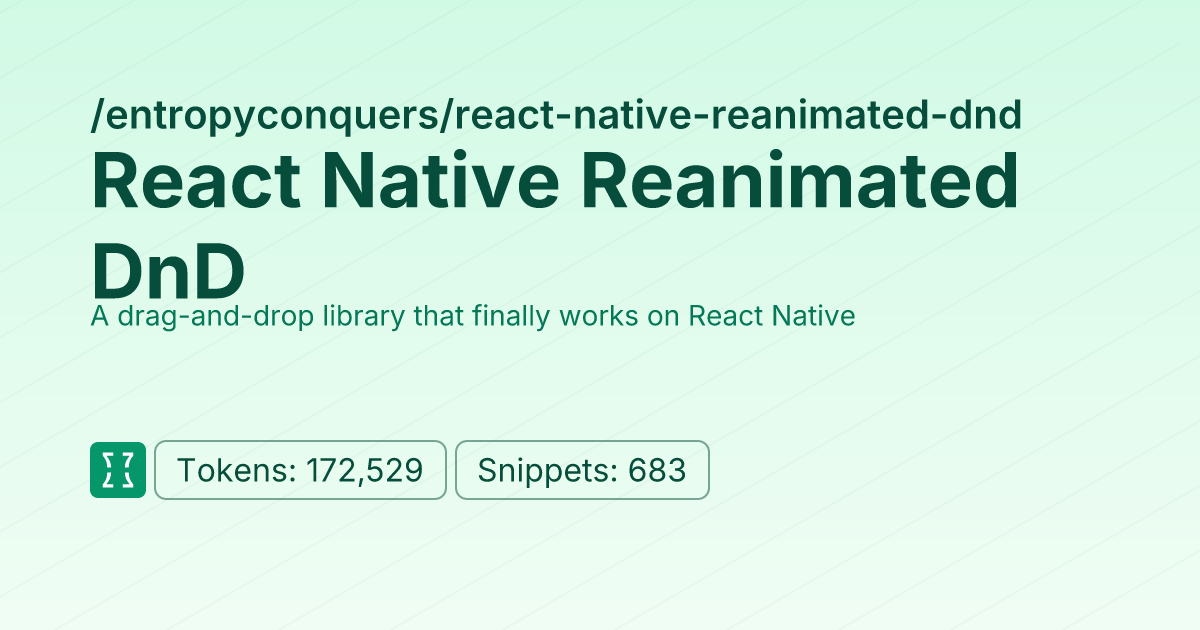 React Native Reanimated DnD