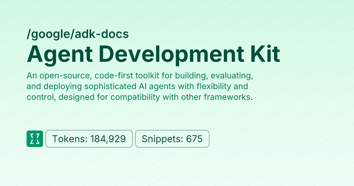 Agent Development Kit