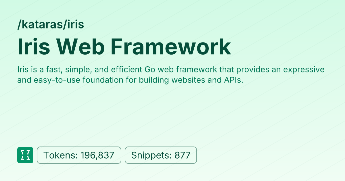 Iris Web Framework