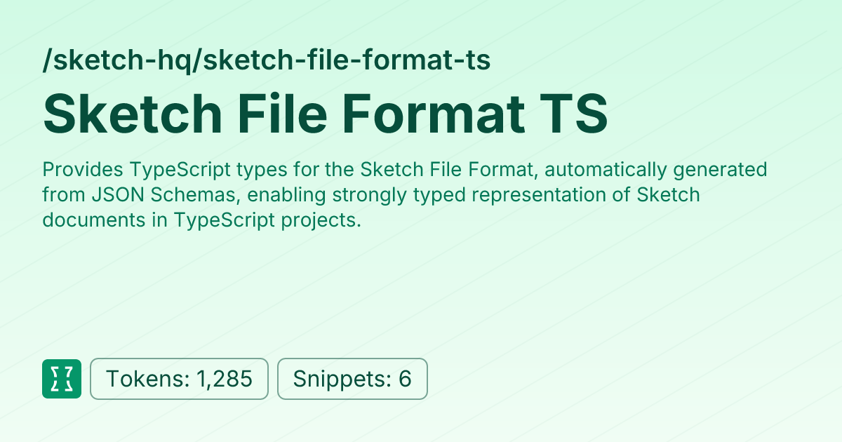 Sketch File Format TS (sketch-hq/sketch-file-format-ts) | Context7