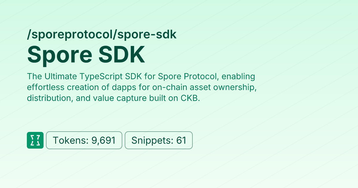 Spore SDK